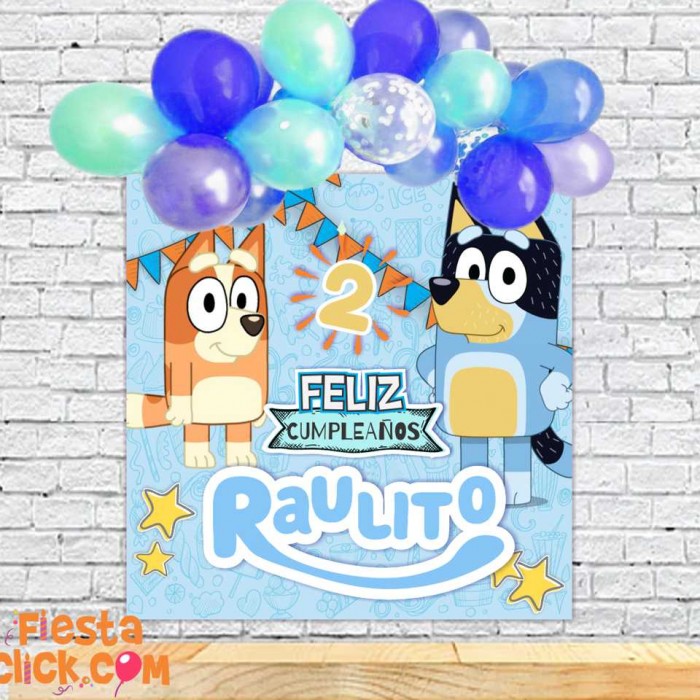 Bluey Banner Personalizado